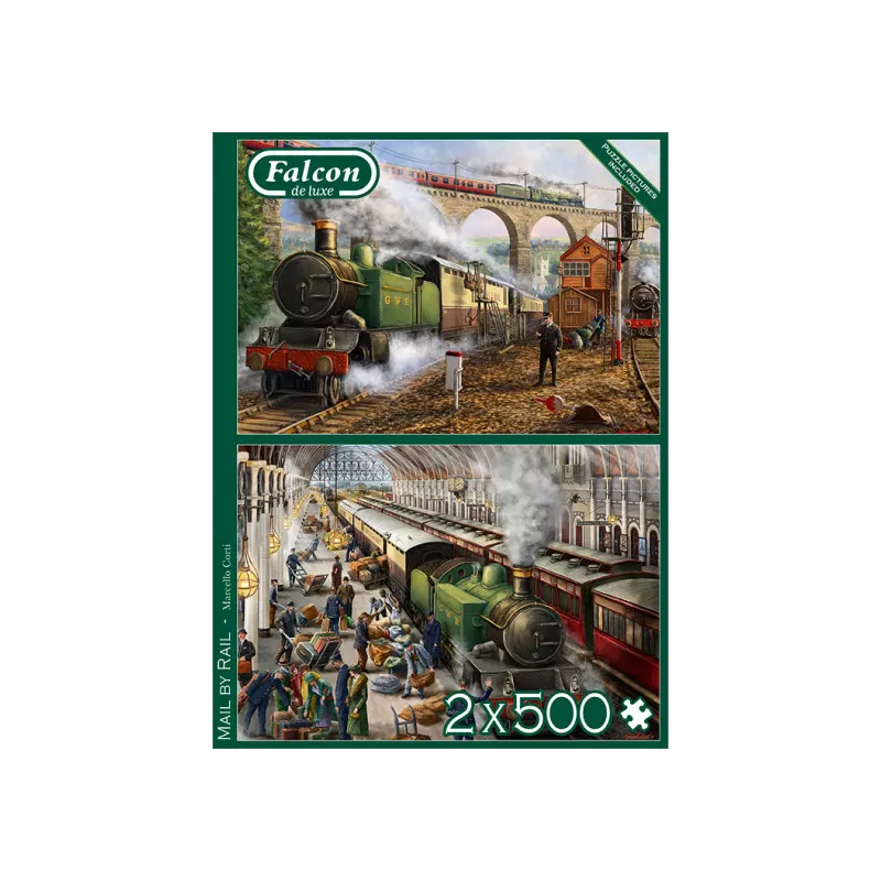 INF pussel Falcon Mail by Rail 2 x 500 bitar