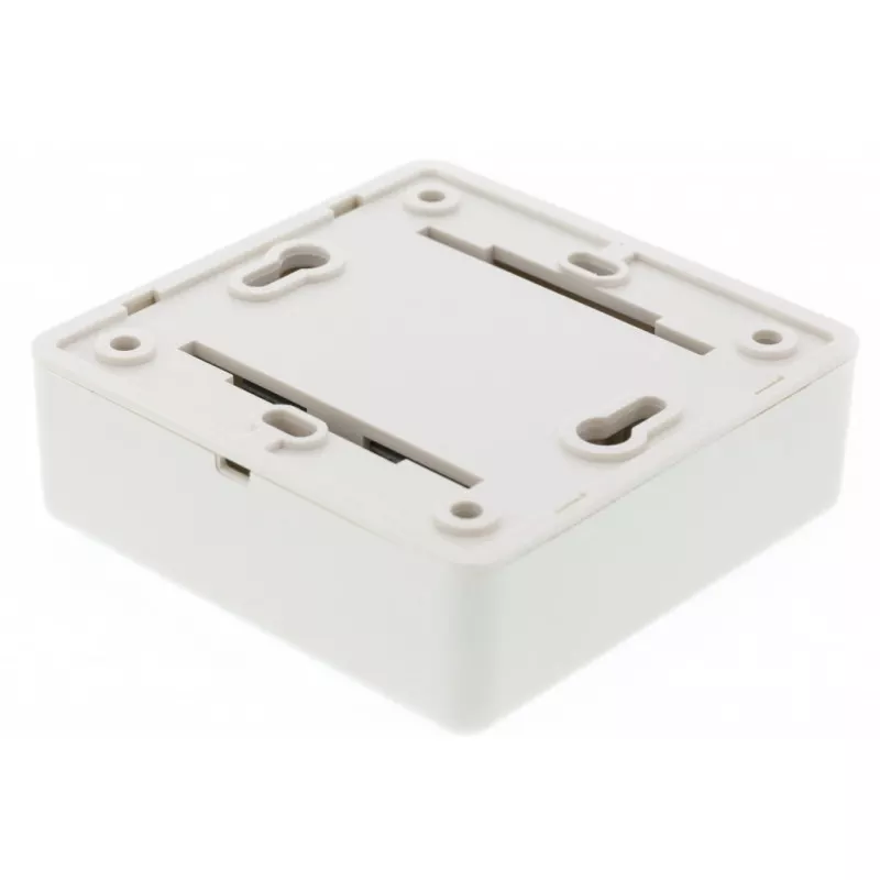 INF Wall socket, surface-mounted UTP, 2xRJ45, Cat6, white