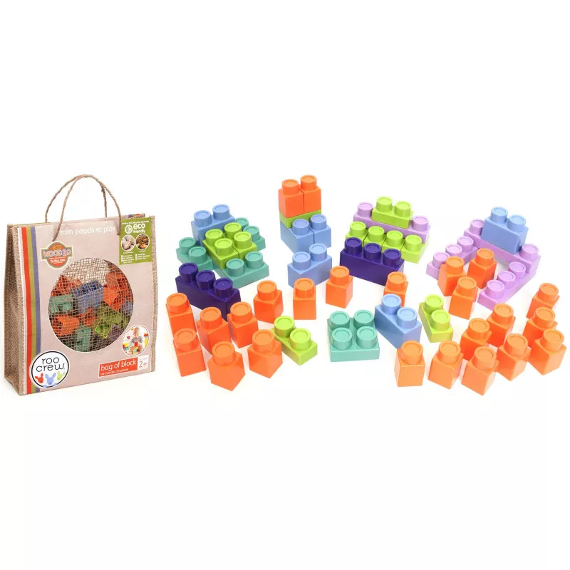 INF Roo Crew Bag of Construction Bricks 50 pcs