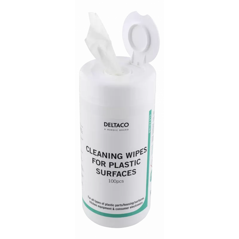 INF Wet Wipes for plastic surfaces, 100pcs, white