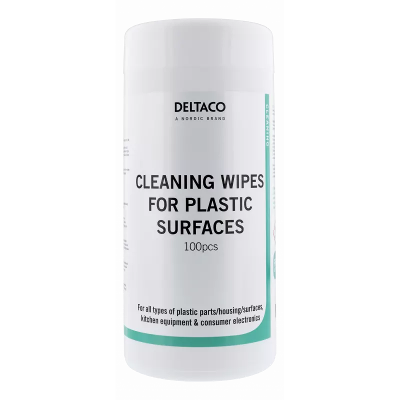 INF Wet Wipes for plastic surfaces, 100pcs, white