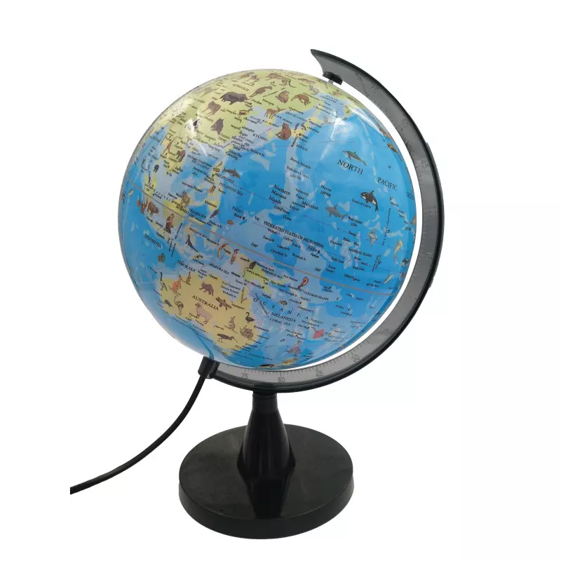 INF SCIENCE Globe with animals and light 20 cm