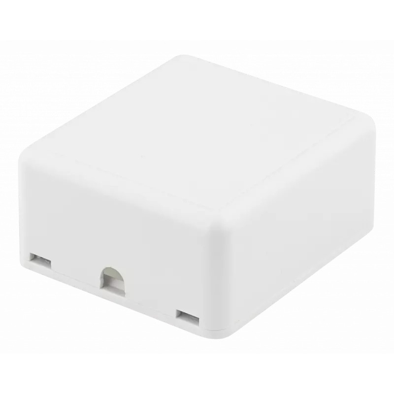INF Surface mount box for Keystone, 2 ports, white