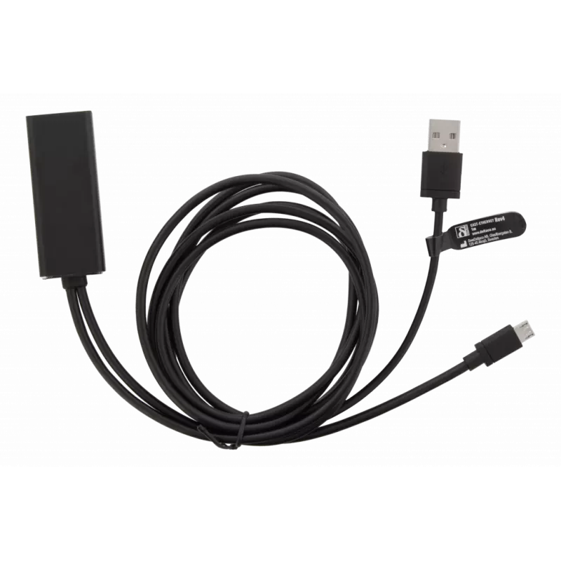 Ethernet adapter casting device 1m 100 Mbps USB-A+USB MicroB