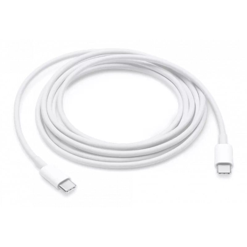 USB-C charging cable, USB-C Male, USB-C Male, 2m, white