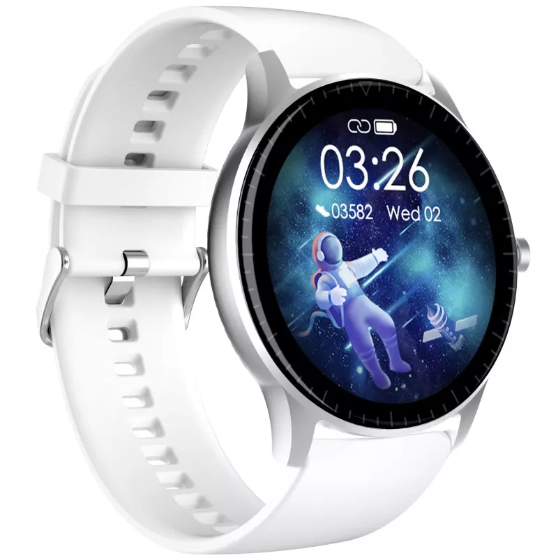 Smartwatch HR IP67 Vit 1,28" display