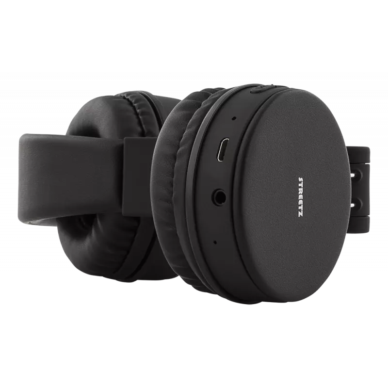 BT200 Foldable on-ear BT headset, 3.5 mm, black