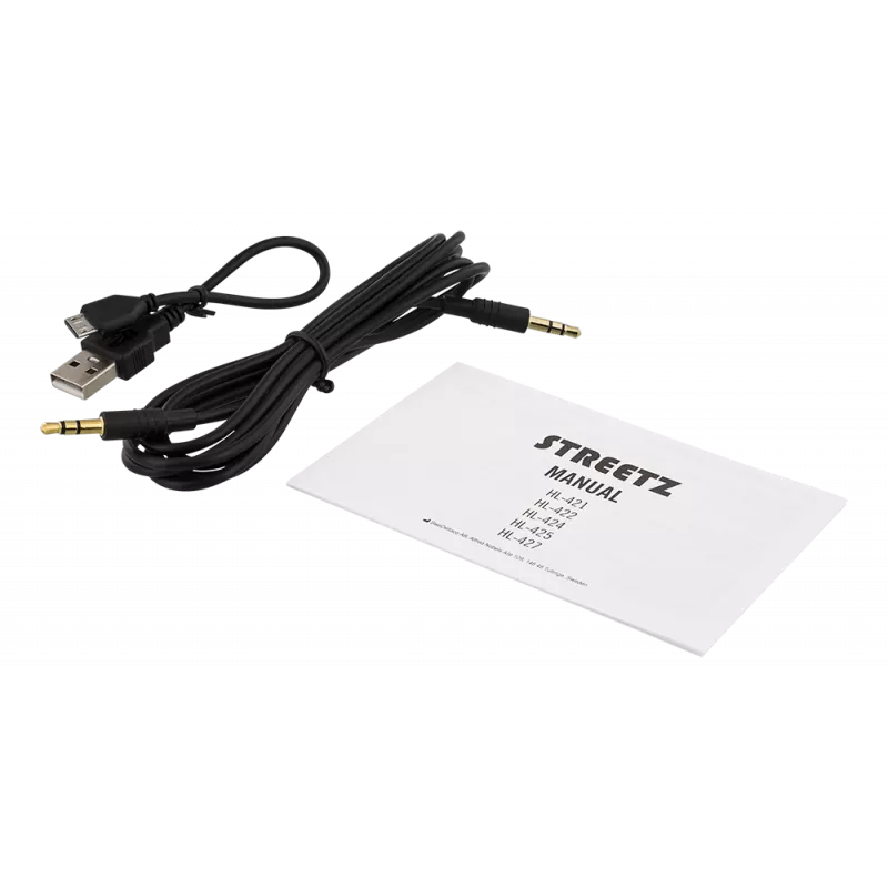 BT200 Foldable on-ear BT headset, 3.5 mm, black