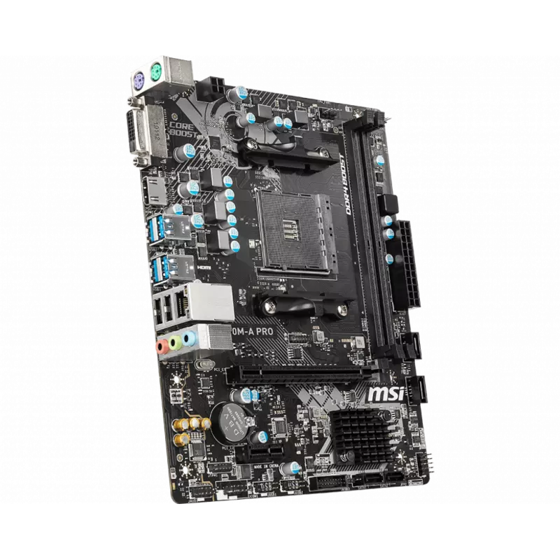 INF MSI A320M-A PRO Processorfamilj AMD, Processorsocket AM4, DDR4,