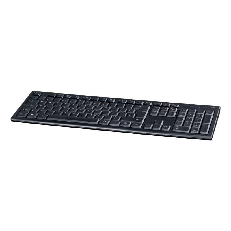 Wireless keyboard 105 keys USB receiver 10m range UK layout