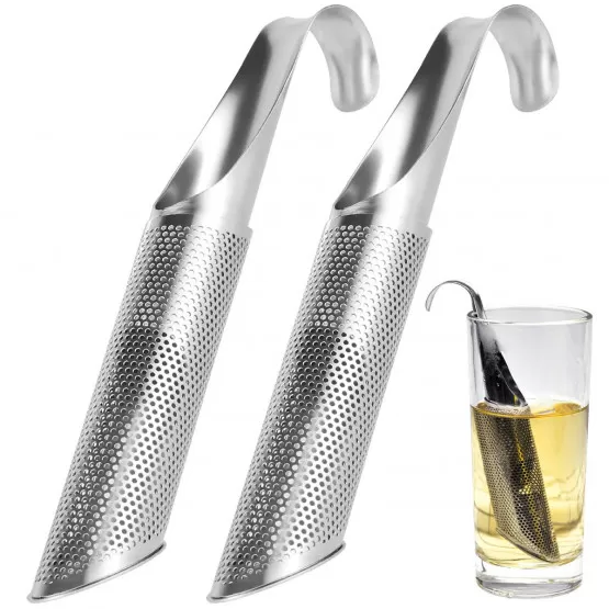 INF Long Pipe Tea Infuser Tea Sil 2-Pack