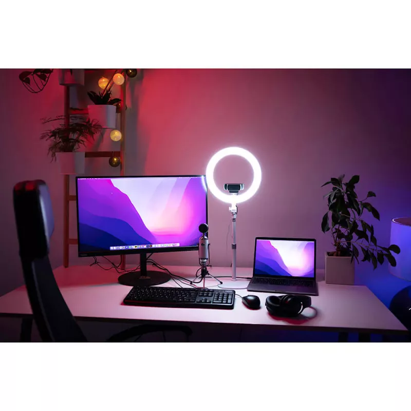 LED-Belysning Desk Ring Light 10"