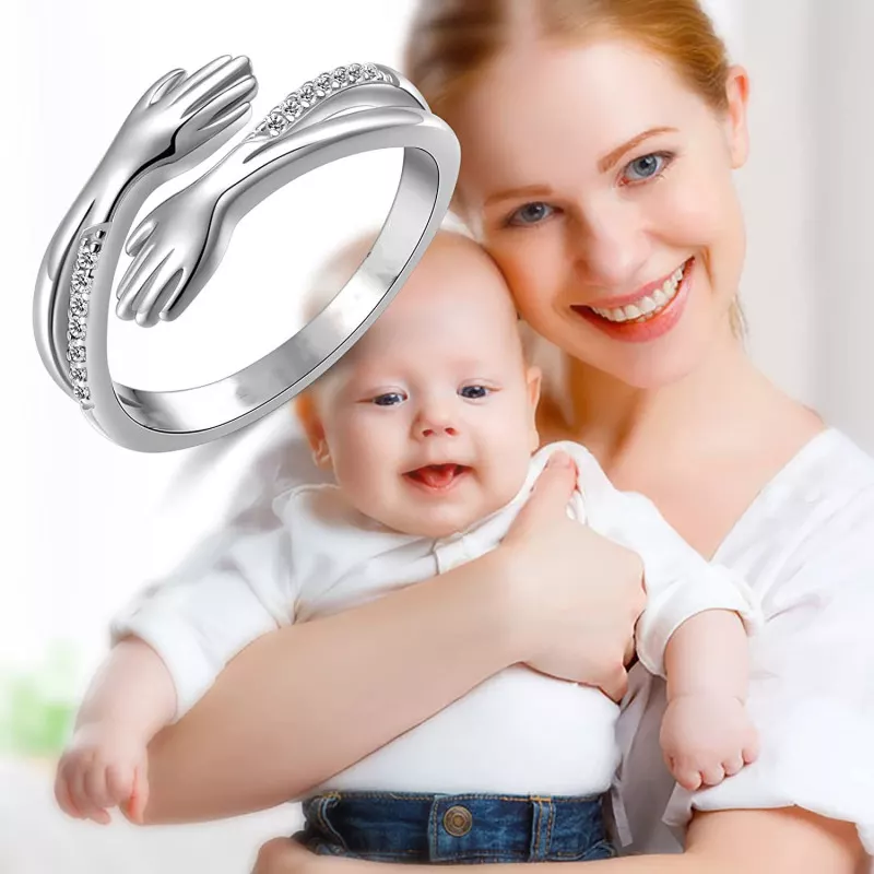 INF Kramring Justerbar Koppar/Zirkon Silver