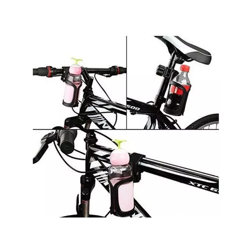 Roterbar flaskhållare till cykel svart