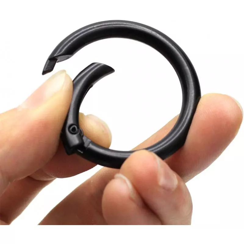 INF Rund karbinhake / öppningsbara ringar 15-pack