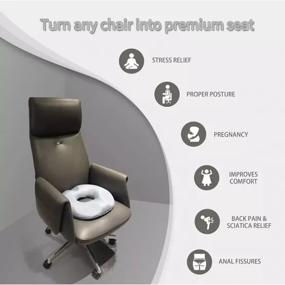 INF Ortopedisk sittkudde / sittring för svanskota Grå