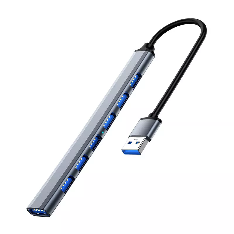 USB3.0 till USB2.0/3.0 USB hub med 7 portar