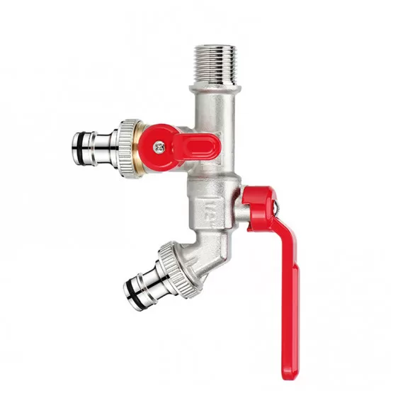 INF Frostsäker vattenkran - Utomhuskran med dubbla utlopp