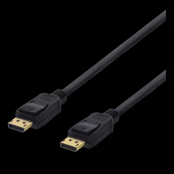DisplayPort cable, UltraHD 60Hz, 5m, 20-pin male, male,
