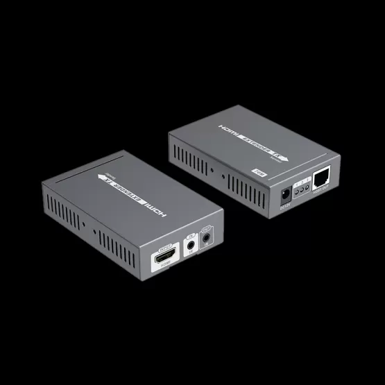 HDMI Extender over Ethernet, 70m, PoE, HDBase T, black