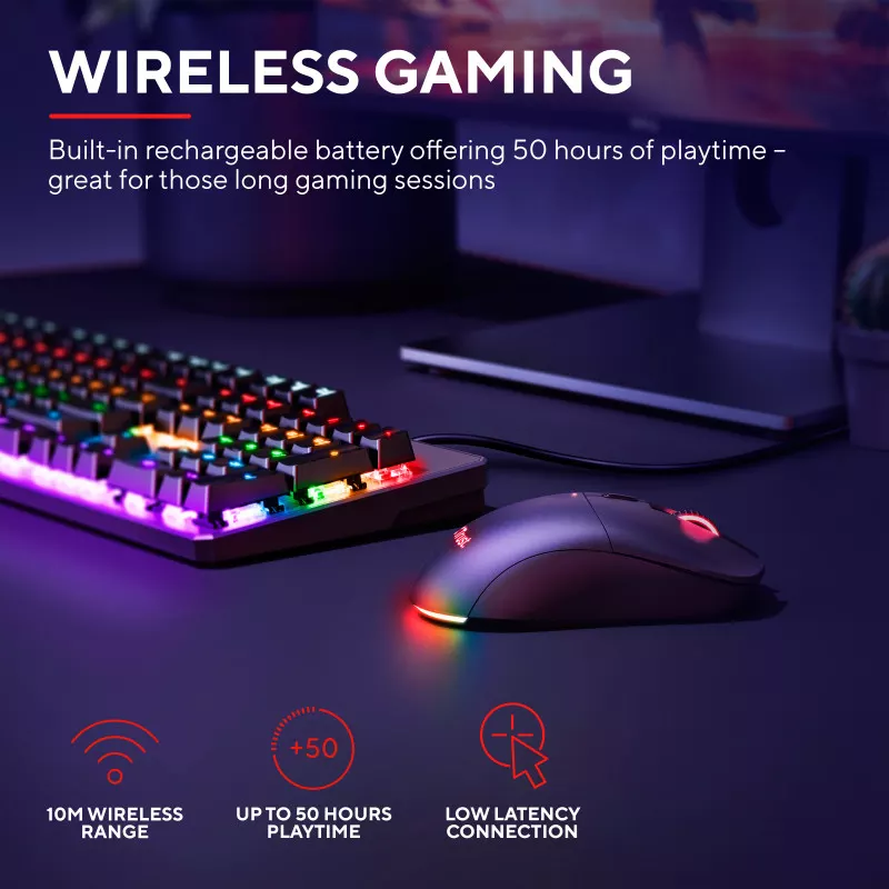 INF GXT 980 Redex Wireless Gaming Mouse RGB
