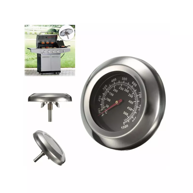 INF Analog Termometer för Grillning - Rostfritt stål