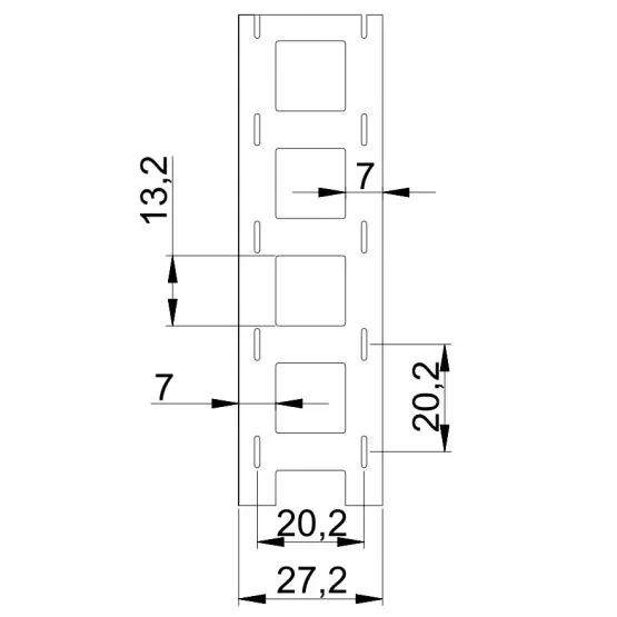 INF Batteri Nickelremsa -2P - 5 meter rulle