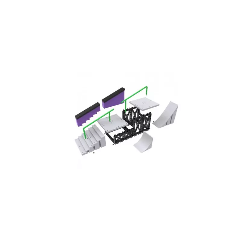 INF Spin Master TECH DECK set Nyjah Huston skatepark