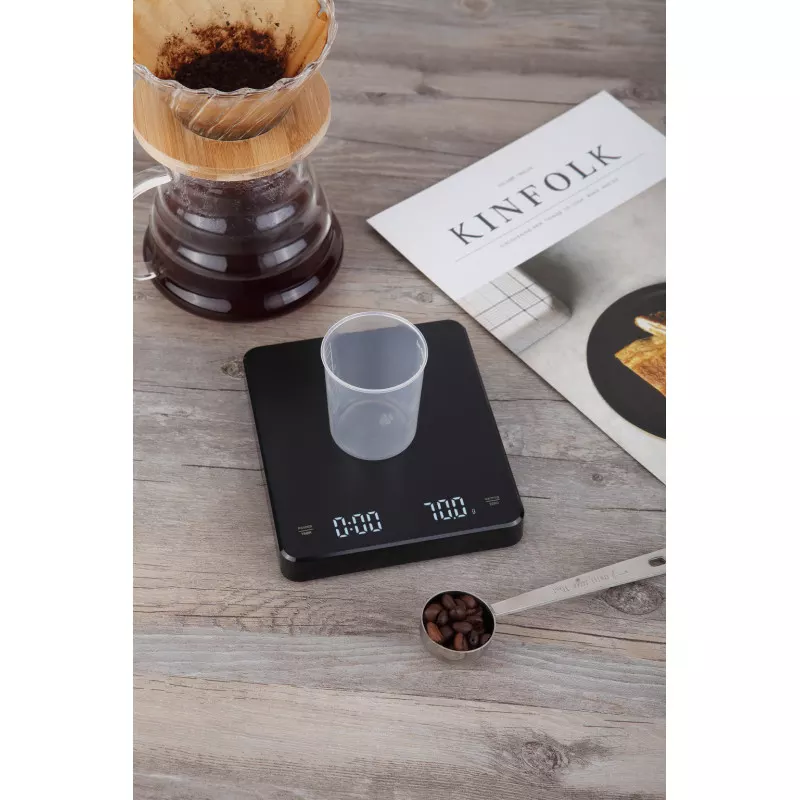 INF Uppladdningsbar kaffevåg med timer 3 kg / 0,1 g