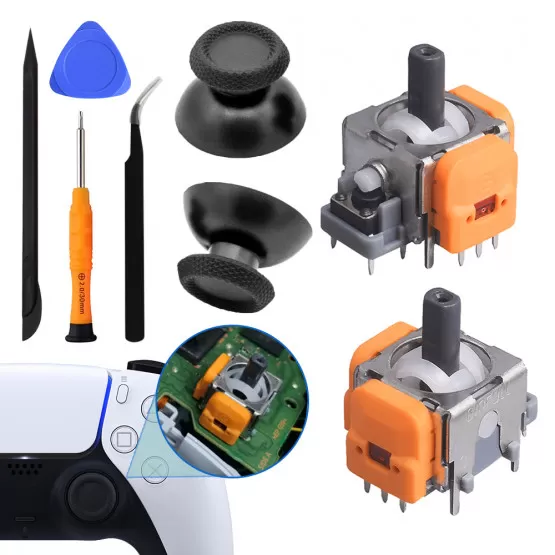 PS5 Controller Hall Sensor Joystick Ersättningssats
