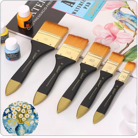 INF Nylon Hair Paint Brush Set BS05 - Set med 5 delar
