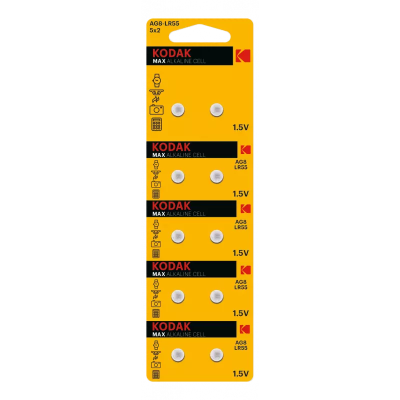 INF MAX AG8/LR55 alkaline battery (10 pack perforated)