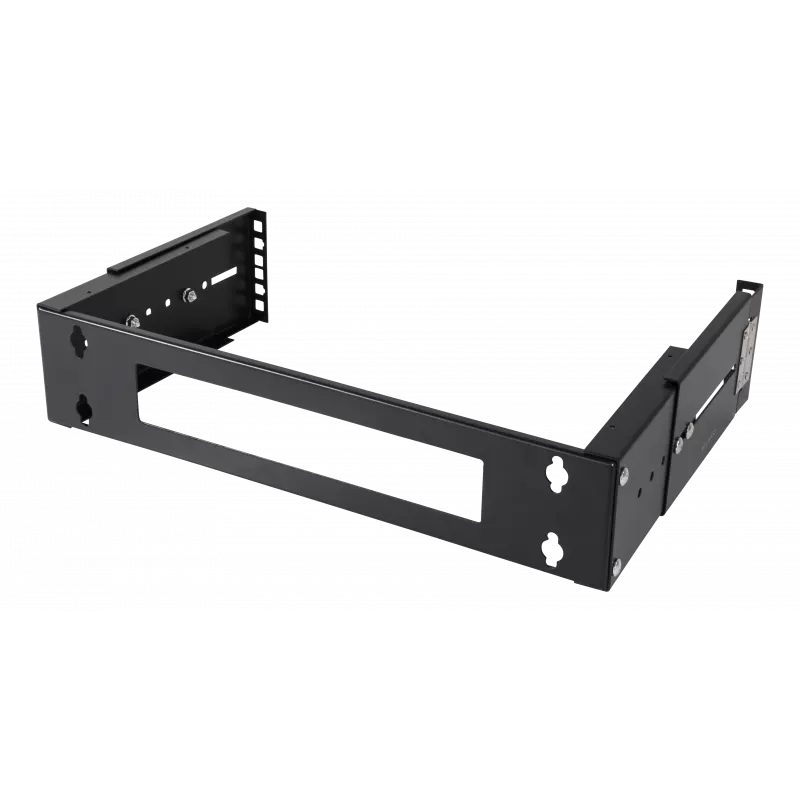 19" wall mount adjustable depth, 2U, 15kg load, steel, kit