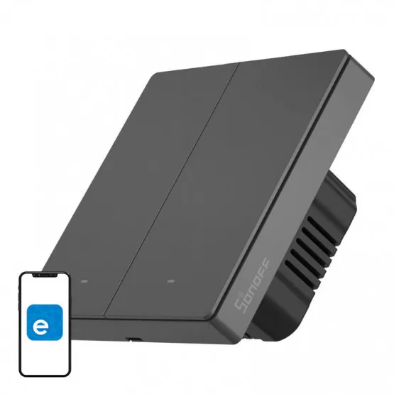 Smart Scene Wall Switch WiFi Sonoff M5 2C (2-kanals)