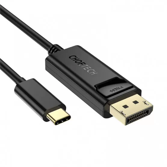 INF USB-C till Display Port-kabel Choetech XCP-1801BK, enkelriktad, 4K,