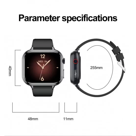 Smartwatch TK17 med hälso- och fitnessspårning