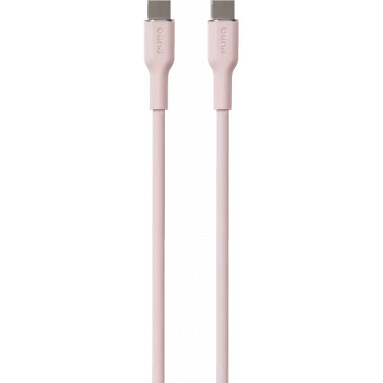 INF ICON SOFT Cable USB-C to USB-C, 1.5m, pink