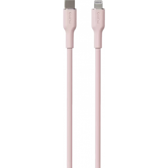 INF ICON SOFT Cable USB-C to Lightning, 1.5m, pink