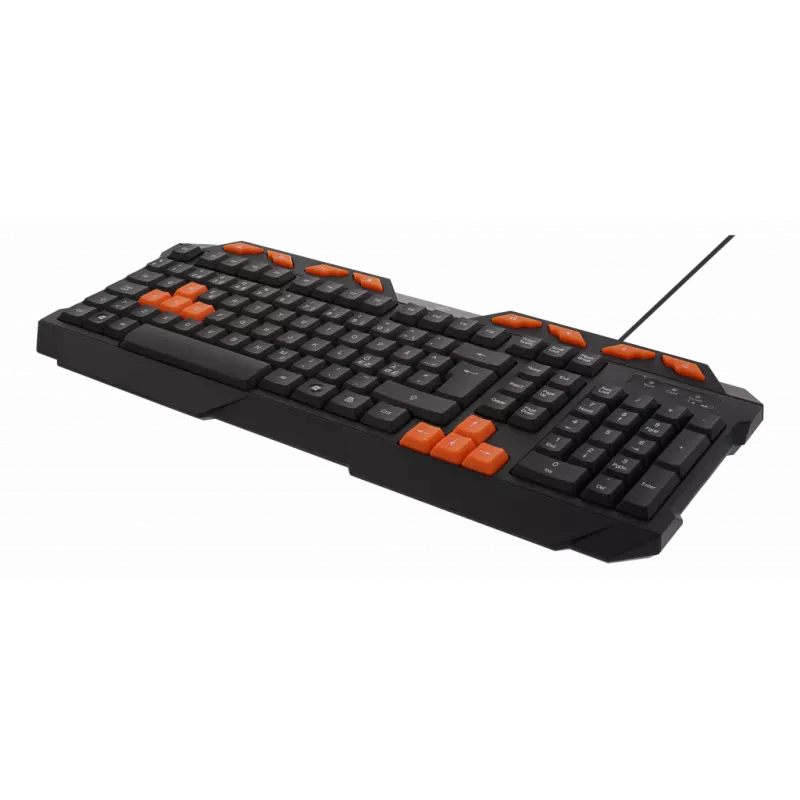 INF DK110 Membrane Keyboard, anti-ghosting, nordic layout, black