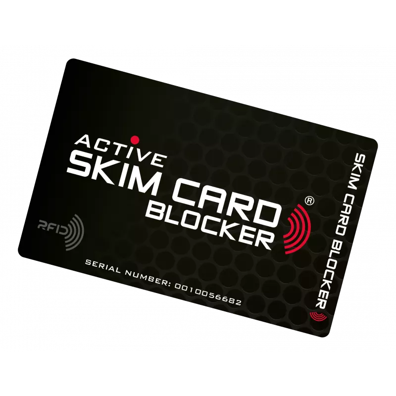 Active, COB card with LED, protect your bank cards