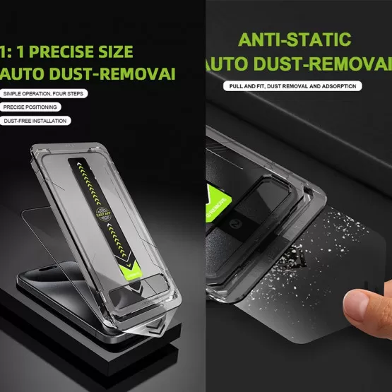 INF Härdat Glasskärmskydd kompatibelt med iPhone 17 Pro Max - Hög