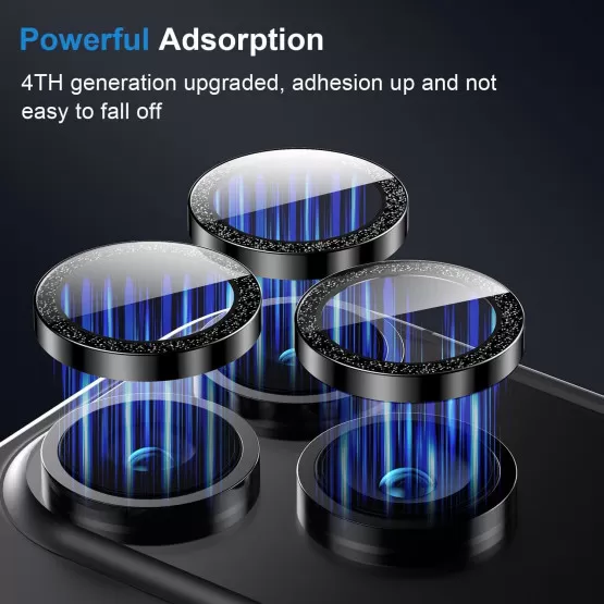 INF Glittrande kameralinsskydd kompatibelt med iPhone 17 Pro/17 Pro Max