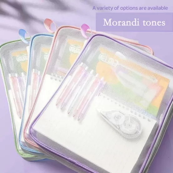 INF Trelagers Studentväska - L-formad Dokumentorganisatör med Dragkedja