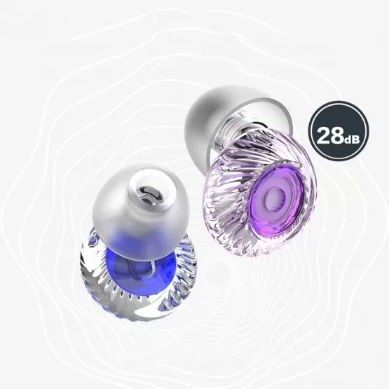 INF Brusreducerande öronproppar - Cyclone High Fidelity Transparent Series