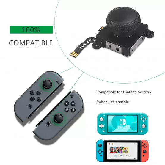 INF 10-pack TMR Analog Joystick Ersättning för Nintendo Switch Joy-Con