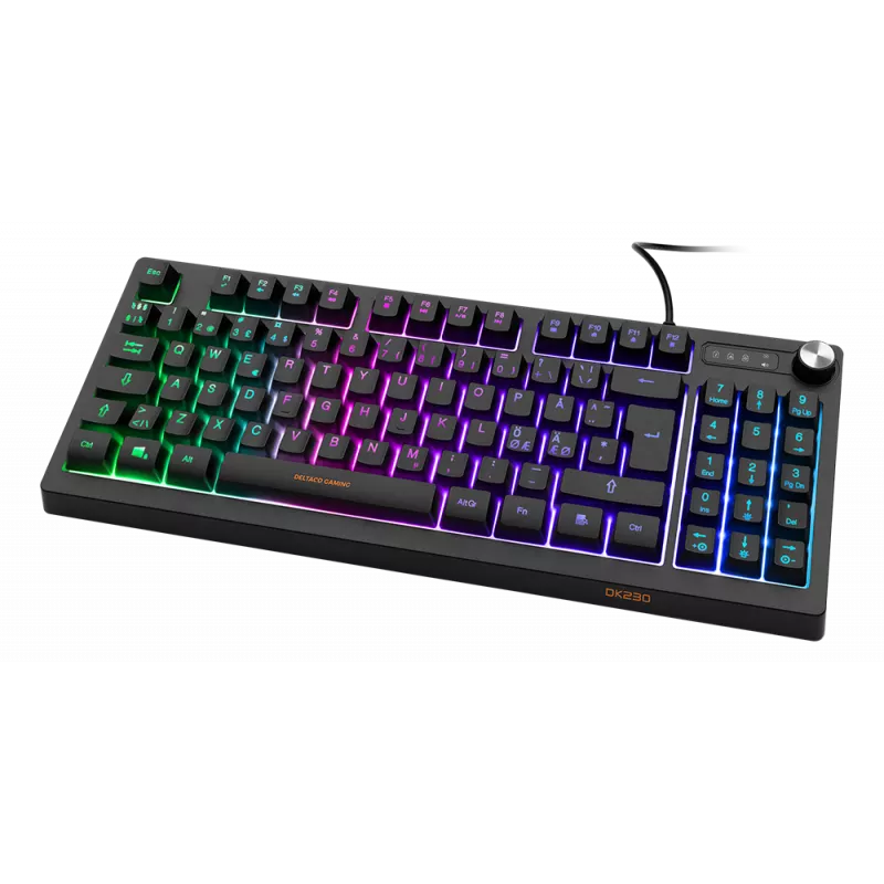 INF DK230 Membrane Running RGB TKL Keyboard numpad PAN Nordic