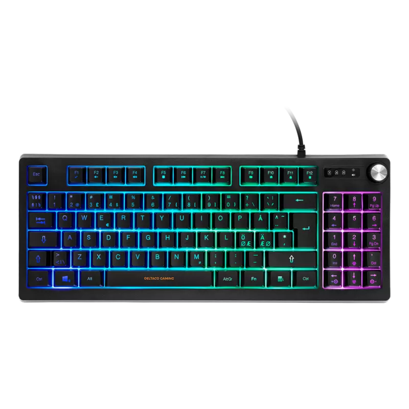 INF DK230 Membrane Running RGB TKL Keyboard numpad PAN Nordic