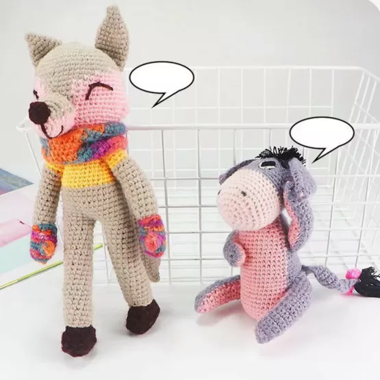 INF 12-Färgs Mjölkbomullsgarn - Mjukt & Mångsidigt DIY Stick- och Virkgarn