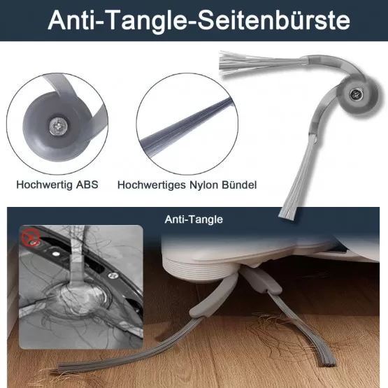 INF Qrevo Robotdammsugare Ersättningstillbehör - Huvudborstar, Filter,