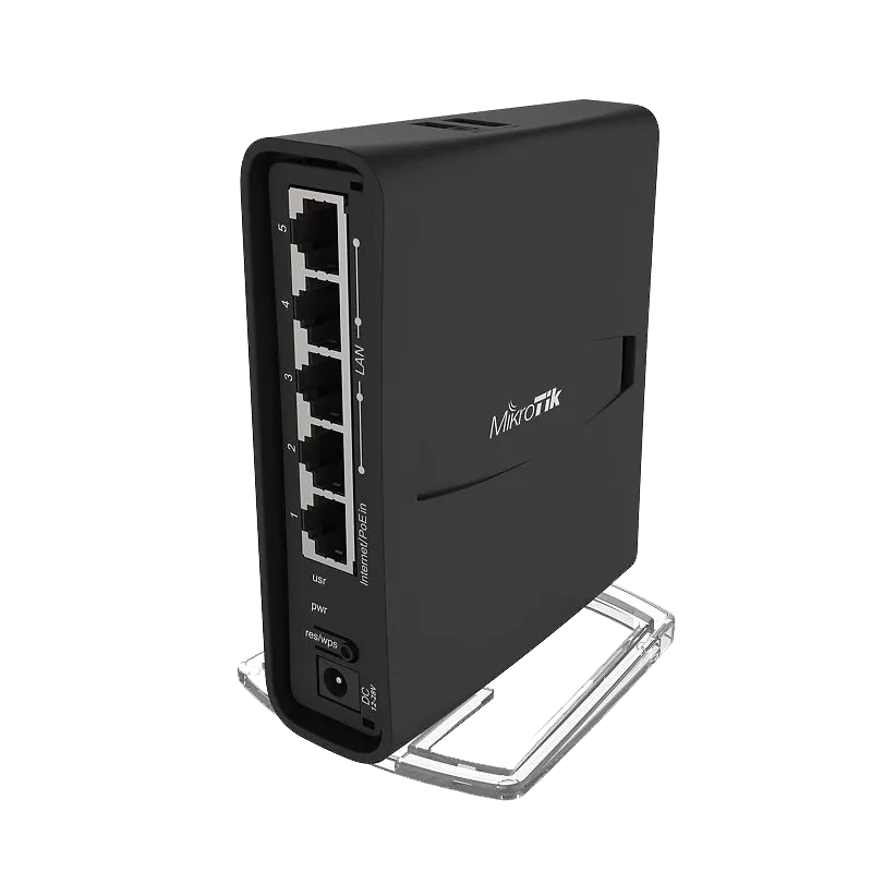 INF hAP AC2 Dual-Band Router, PoE in, Gigabit, 802.11ac, black